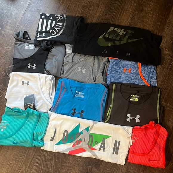 Nike | Shirts | Nikejordanunder Armor Tanks | Poshmark